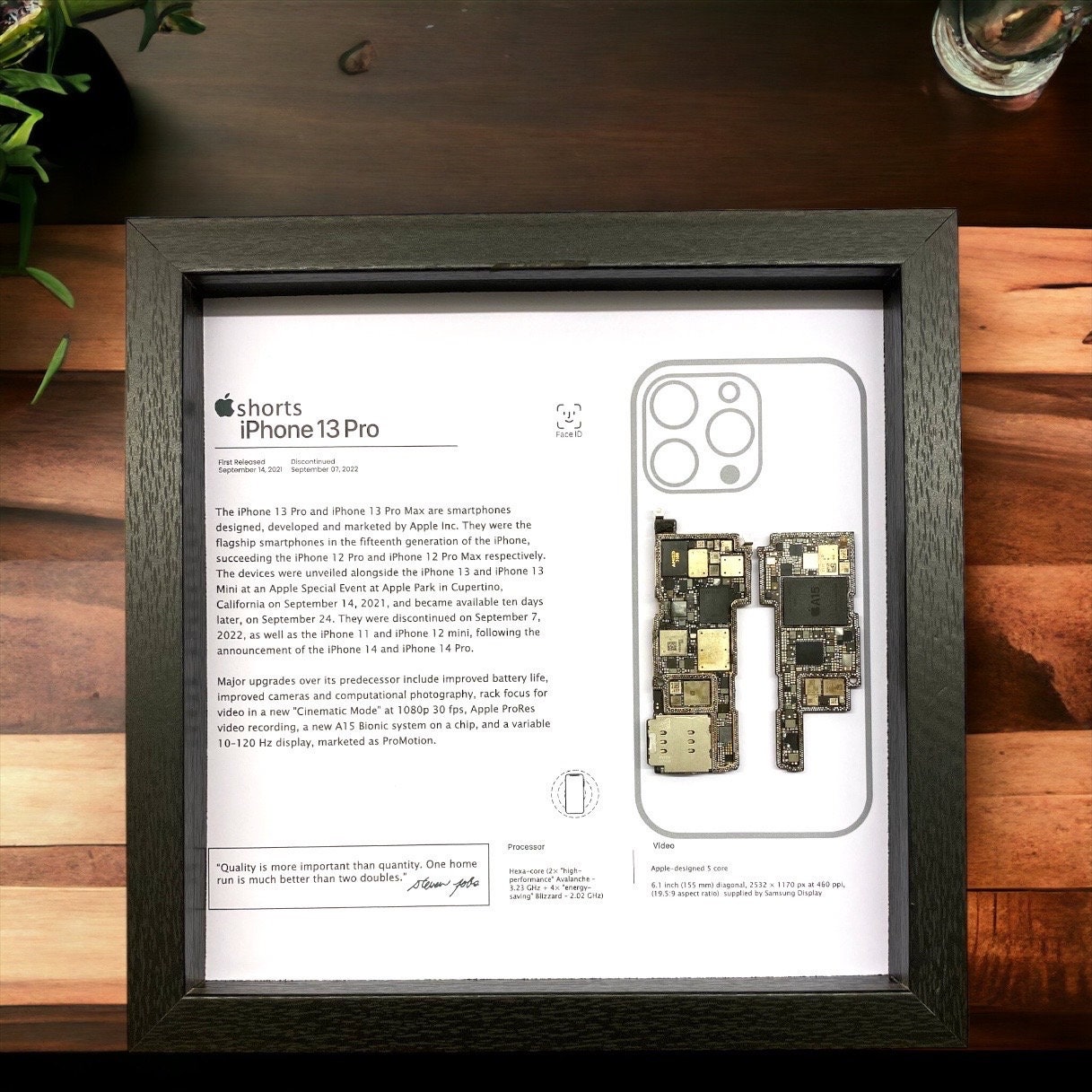 Apple iPhone 13 Pro Teardown Template Shorts Photo Frame Gift - Etsy