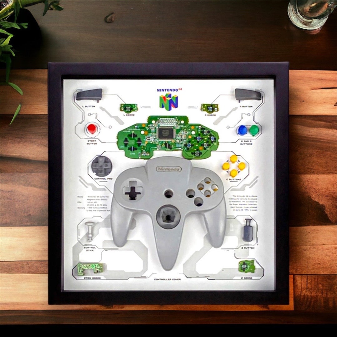 N64 Controller Teardown Template Photo Frame - Etsy Australia