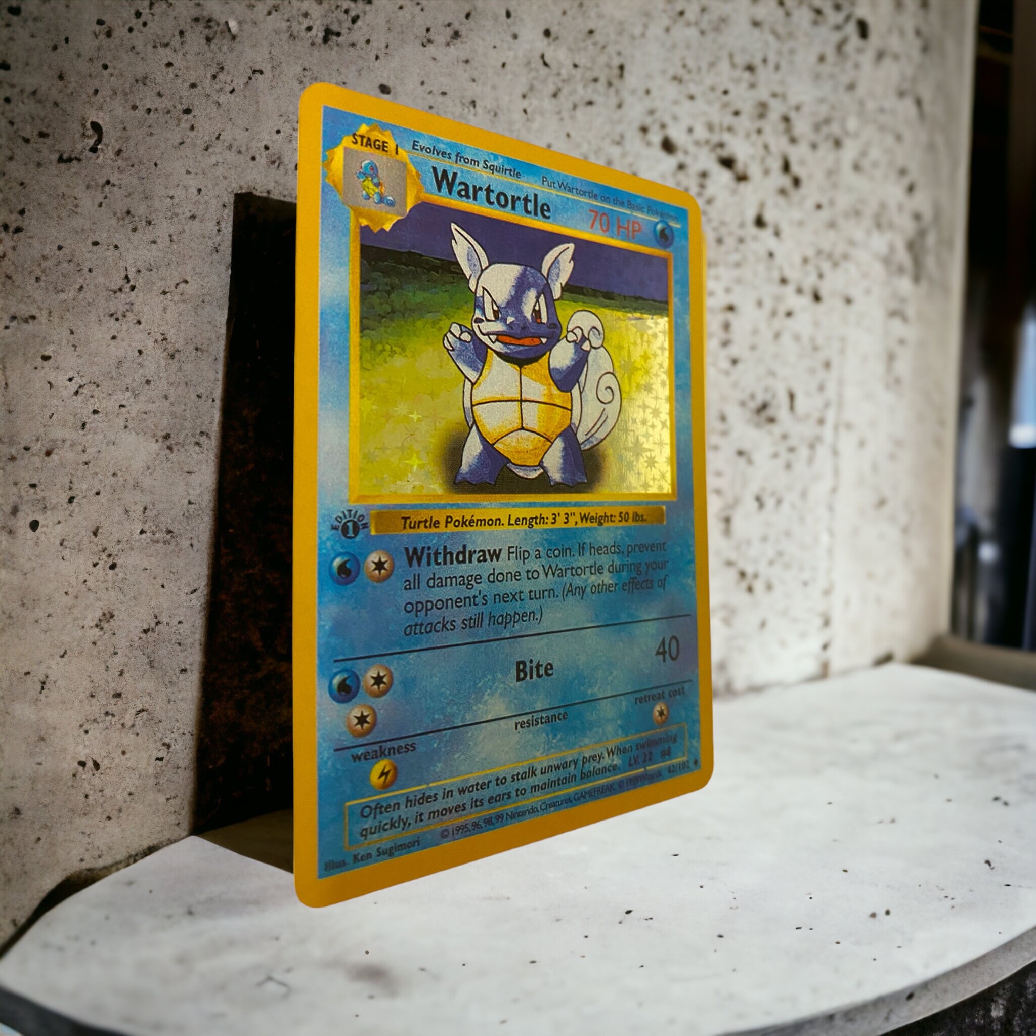 Wartortle Pokémon 1st Edition Holo Proxy Card Surprise Card - Etsy