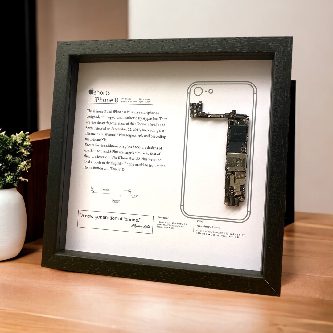 Apple iPhone 8 Teardown Template Shorts Photo Frame - Etsy