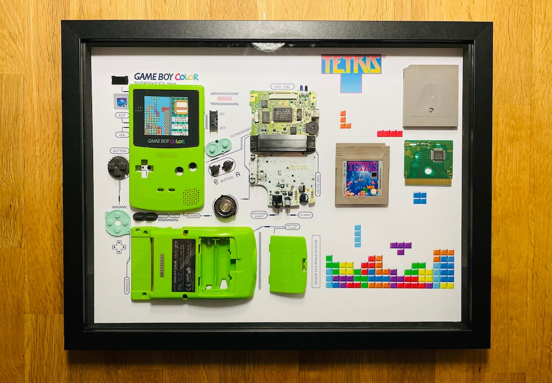 Game Boy Color Tetris Edition Framed Teardown - Etsy