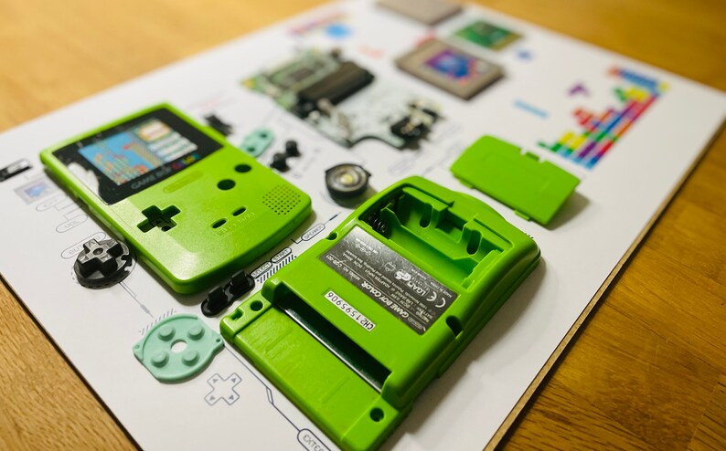Game Boy Color Tetris Edition Framed Teardown - Etsy