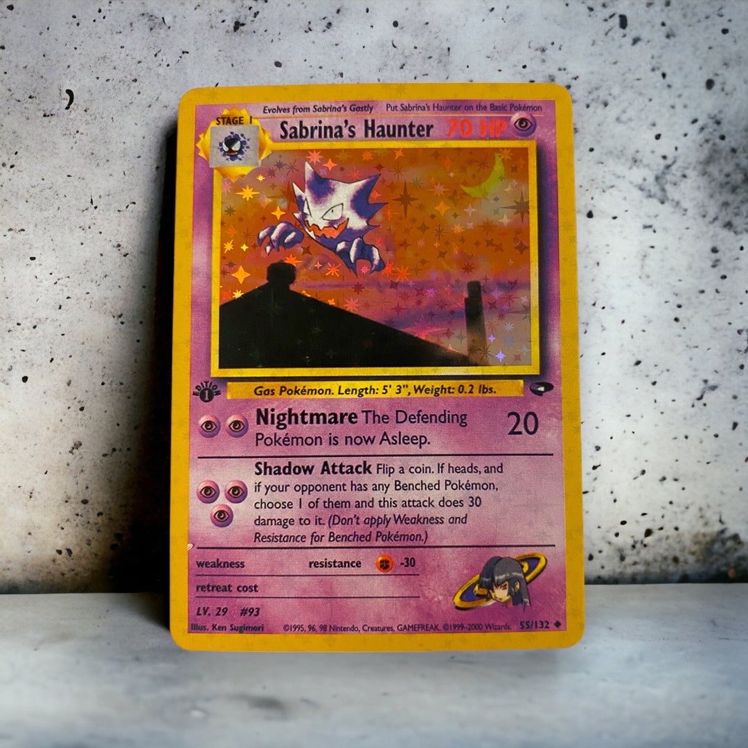 Sabrina's Haunter Pokémon 1st Edition Holo Proxy Card - Etsy UK