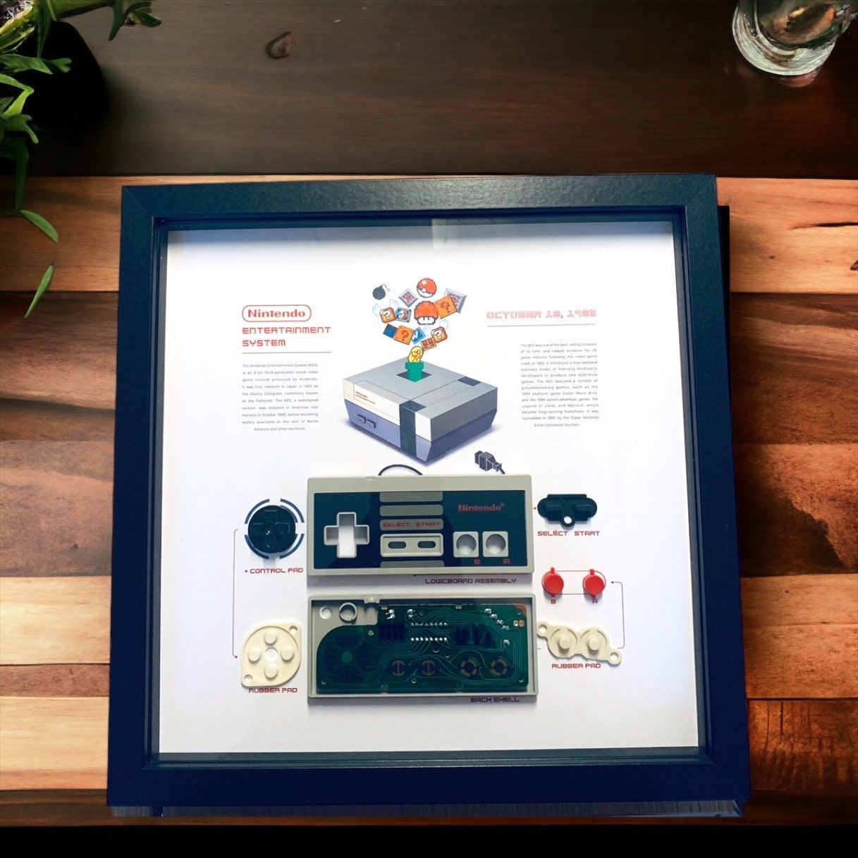 Nintendo NES Controller Teardown Template Photo Frame - Etsy