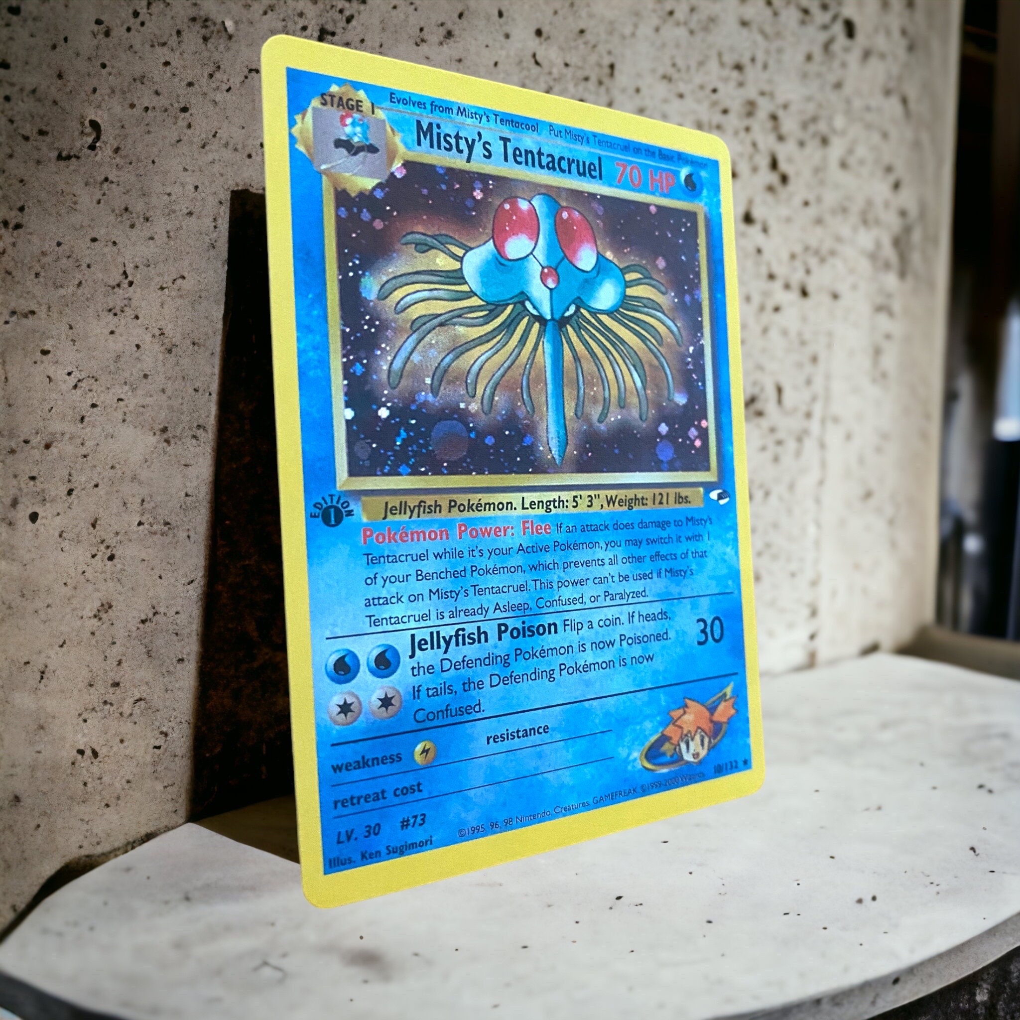 Mistys Tentacruel Pokémon 1st Edition Holo Proxy Card Etsy