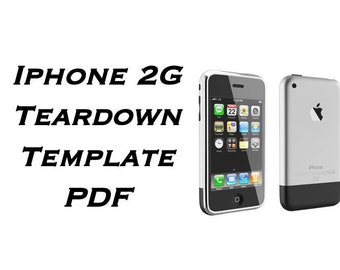 Apple iPhone 4s Teardown Template PDF - Etsy