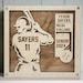 Personalized 3D Baseball Wall Art - Custom Baseball Plaque for Bedroom ...