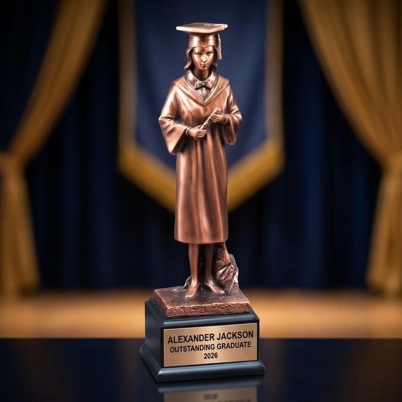 Graduation Award Trophy | Personalized Graduate Figurine | Custom ...