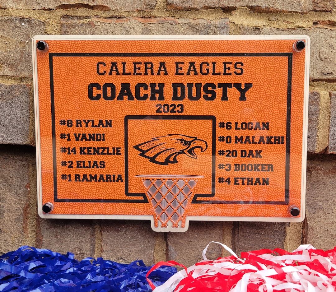 Basketball Coach Plaque - Personalized Basketball Coach Appreciation ...