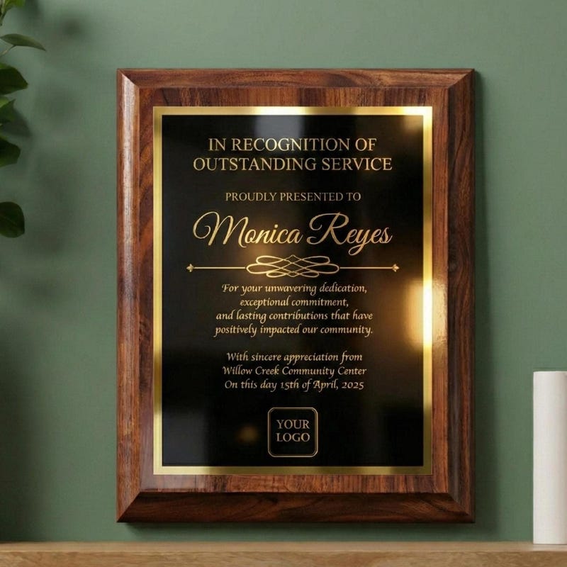 Recognition Wood Plaques - Etsy