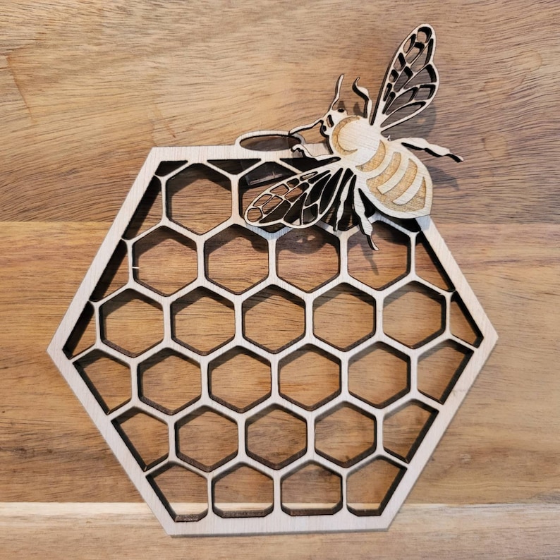 Honeycomb and Bee Digital File Bundle for Laser Cutters - Etsy