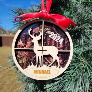 Personalized Hunting Christmas Ornament Gift for Hunter, Hunting ...