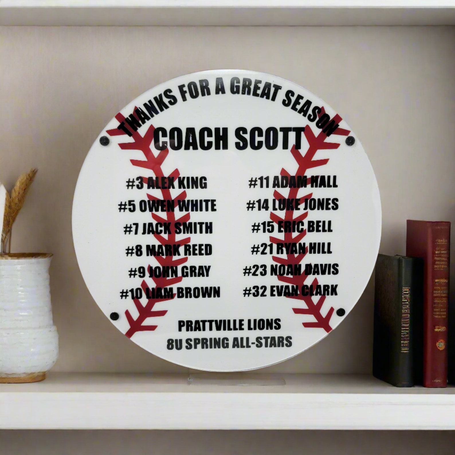 Baseball Coach Plaque - Personalized Baseball Coach Appreciation Gift ...