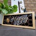 Bee Happy Honeycomb and Bee Wall/desk Decoration Plaque, Bee and ...