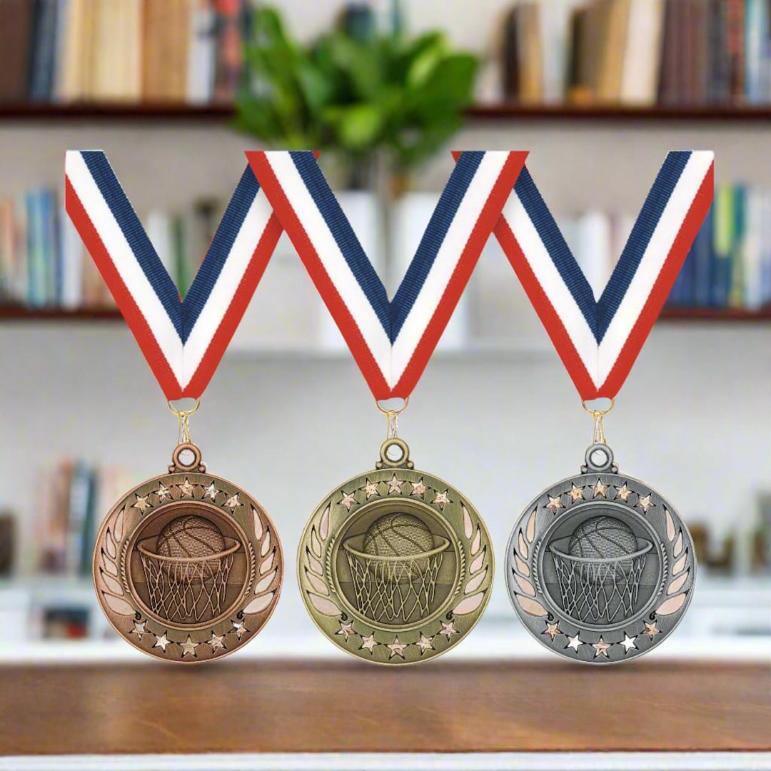 Personalized Basketball Team Medals, Basketball Player Medallions With ...
