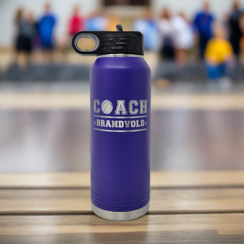 Personalized Basketball Coach Water Bottles - Basketball Coach Gift ...