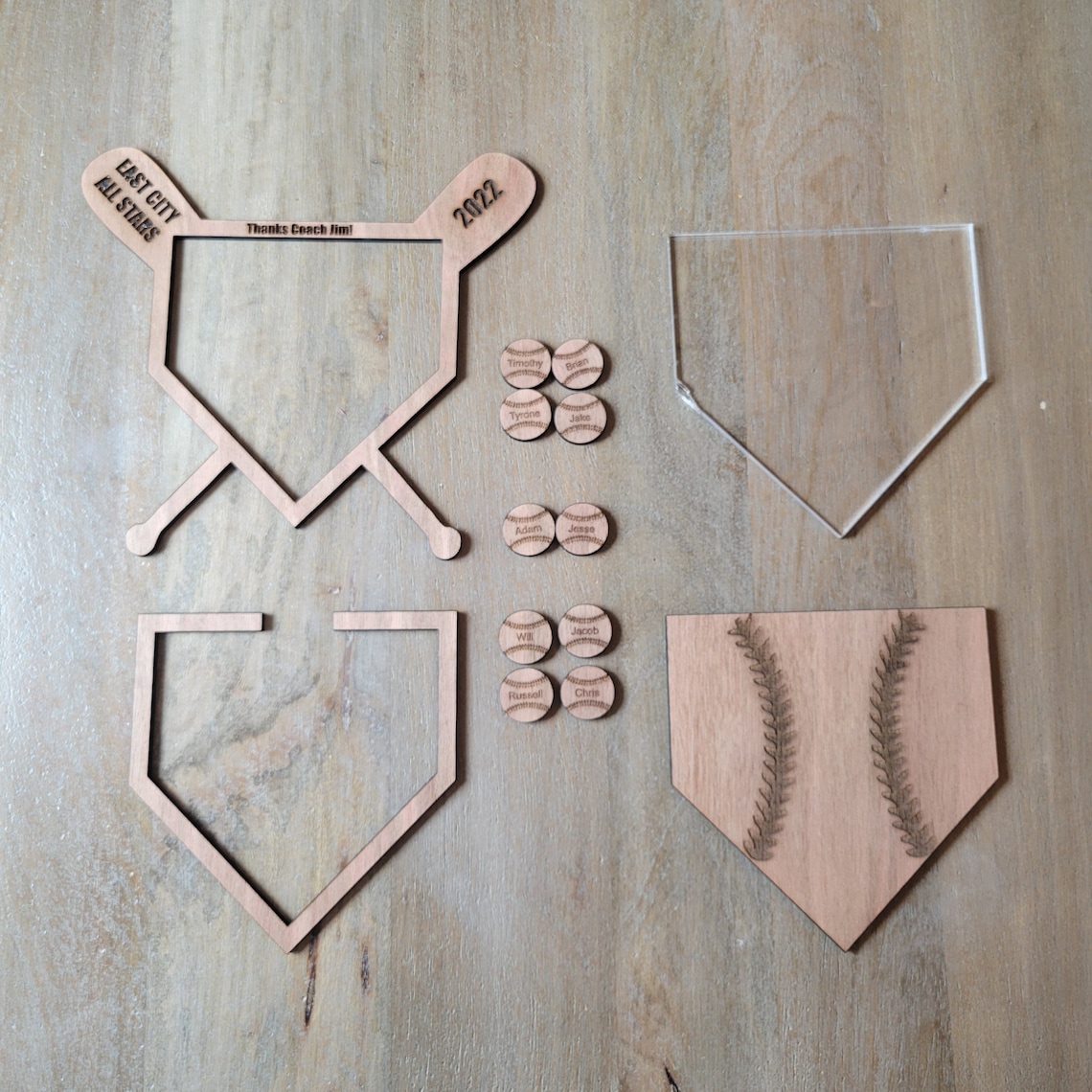Laser Cut Coach's Gift Baseball Laser File Bundle - Etsy