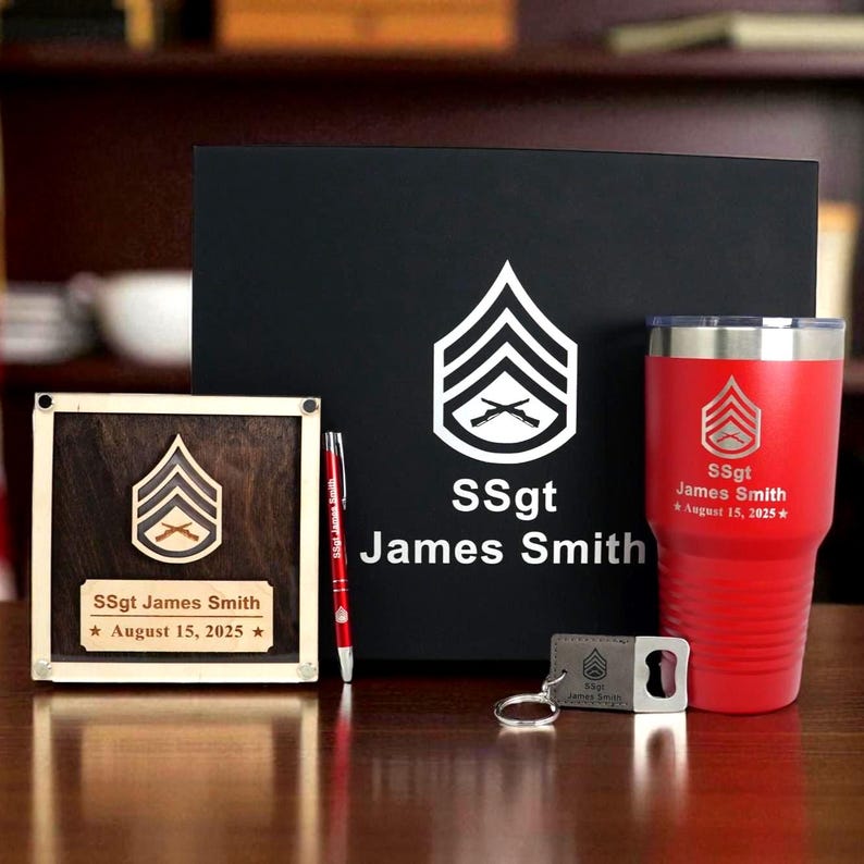 Marines Gift Box, Military Promotion Gift for Officer or Enlisted USMC ...