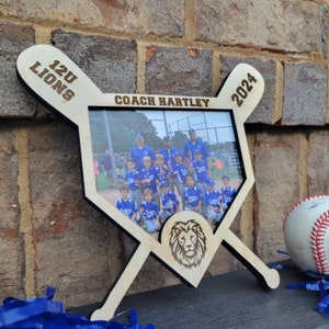 Personalized Photo Plaque for Baseball Coach, Personalized Baseball ...