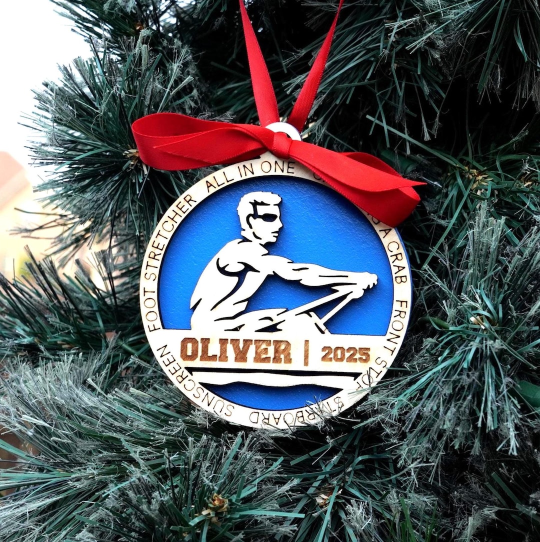 Personalized Rowing Christmas Ornament Gift for Rower, Rower Gift ...