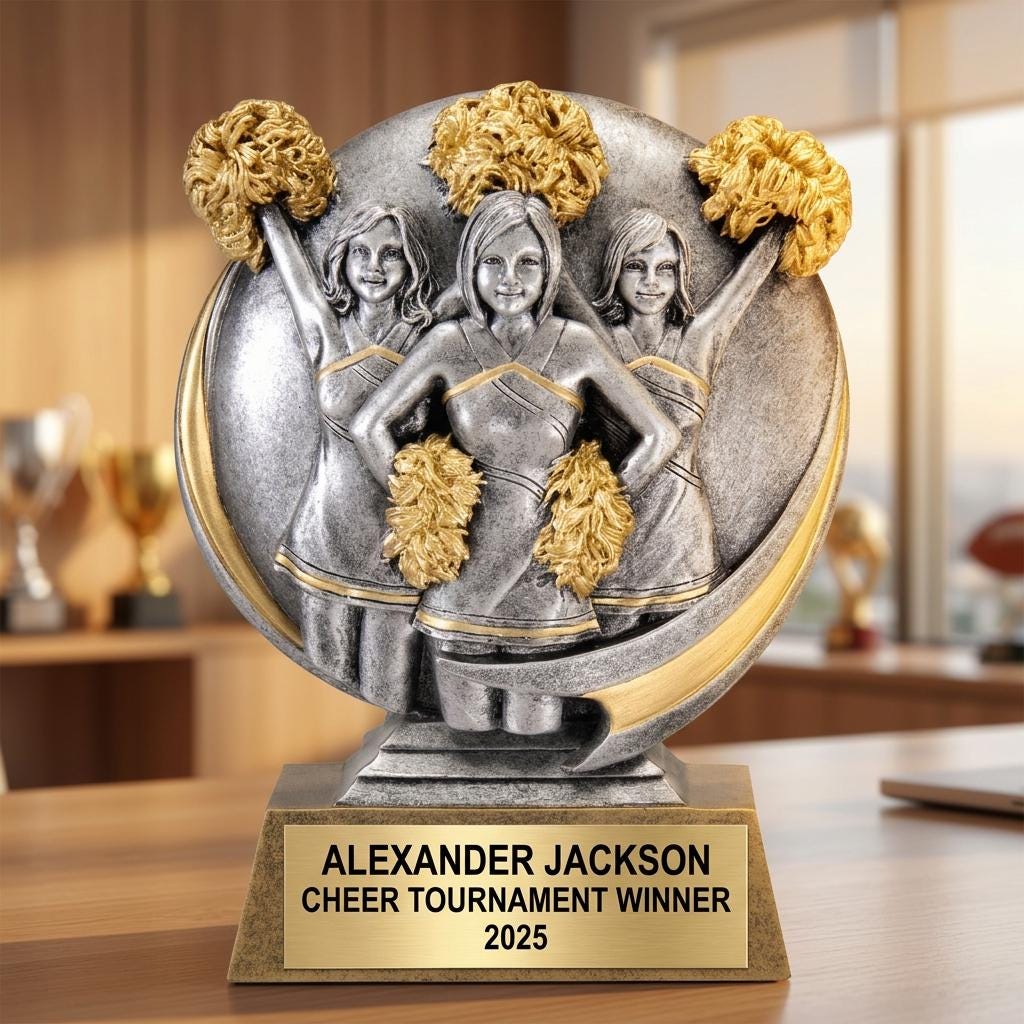 Cheer Award Trophy | Personalized | Custom Engraved Cheerleading Gift ...