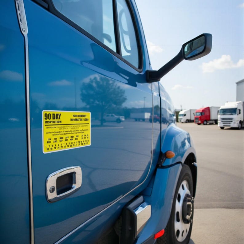 90 Day Inspection Labels for BIT / DOT Inspection, Truck Inspection ...