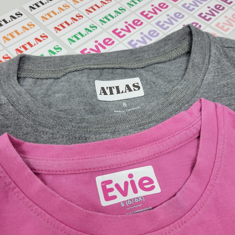 Clothing Sticker Name Tag - Etsy