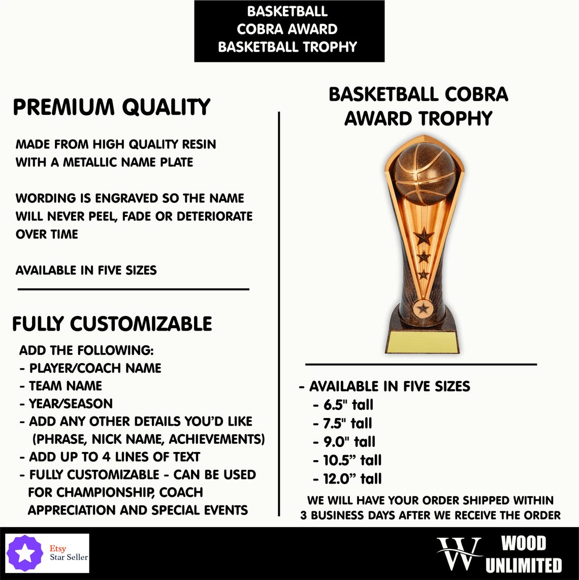 Personalized Basketball Trophy – Personalized Trophy for Basketball ...