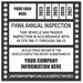 FHWA or FMCSA Inspection Labels for Annual Truck Inspections - Etsy
