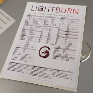 Lightburn Shortcut Adhesive Label - Multiple Sizes Available ...