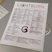 Lightburn Shortcut Adhesive Label - Multiple Sizes Available ...