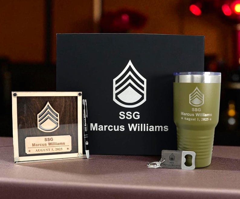 US Army Promotion Gift Box, Military Promotion Gift Set for Officer or ...