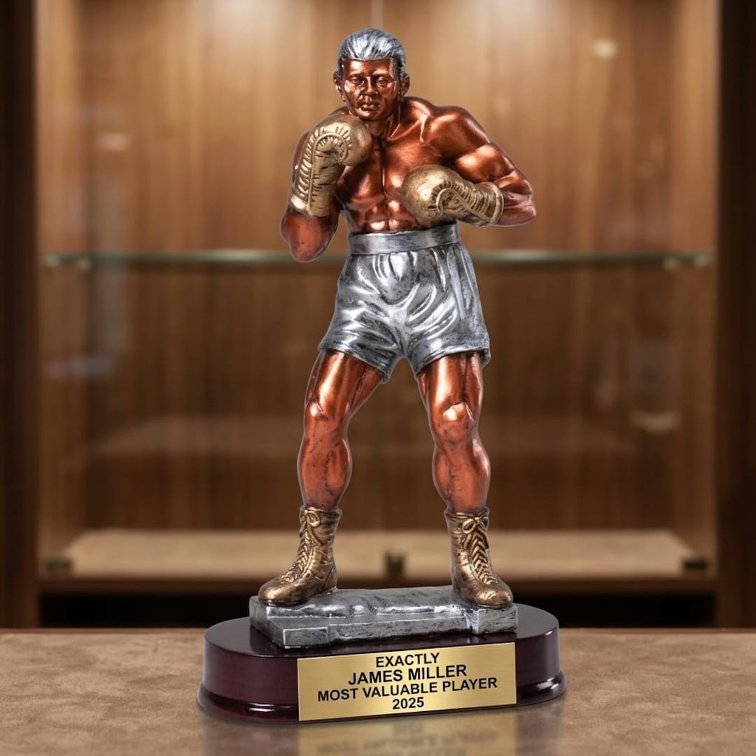 Boxing Award Trophy | Personalized | Custom Engraved | Boxer Gift ...