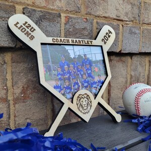 Personalized Photo Plaque for Baseball Coach, Personalized Baseball ...
