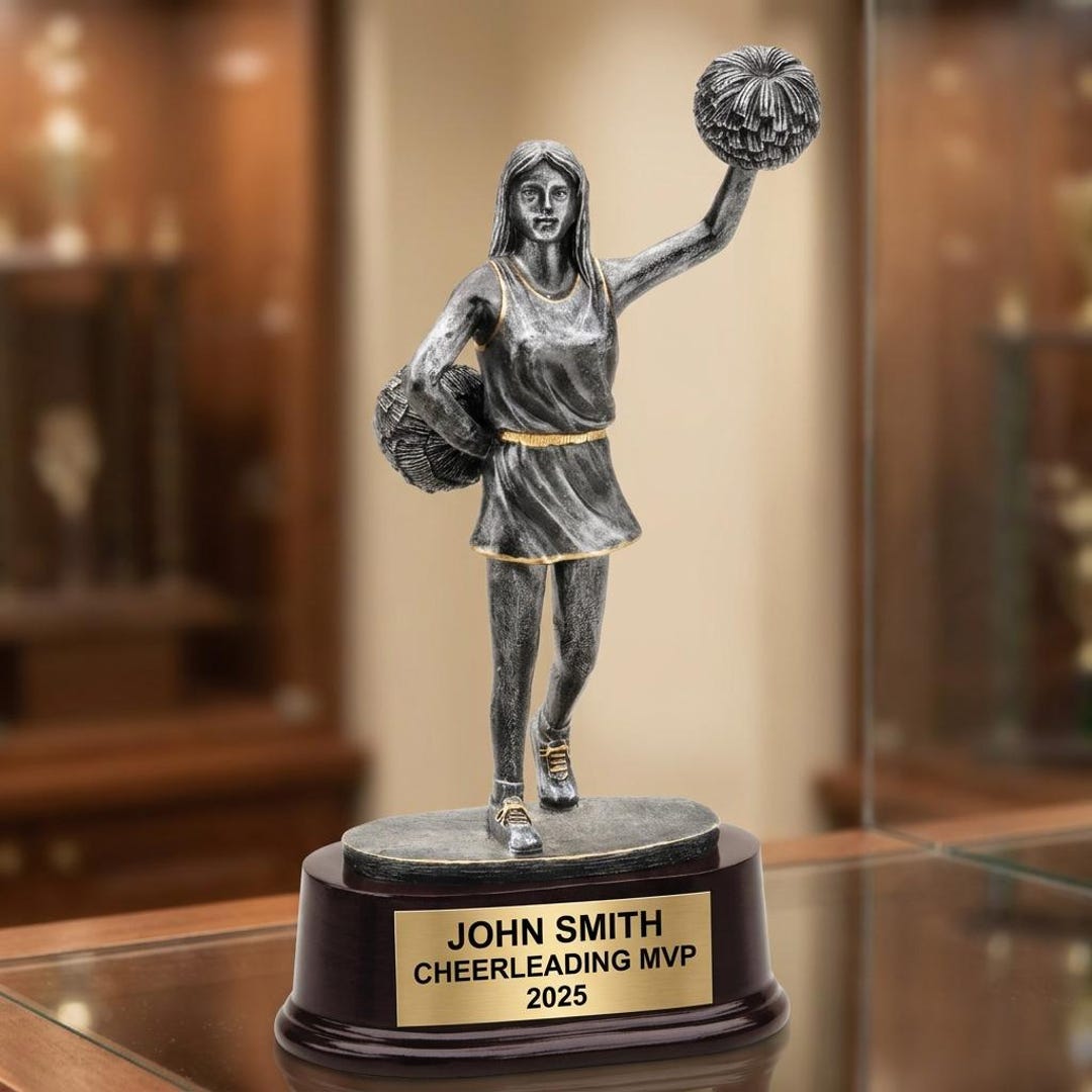 Cheerleading Award Trophy | Personalized Gift | Custom Engraved | Cheer ...