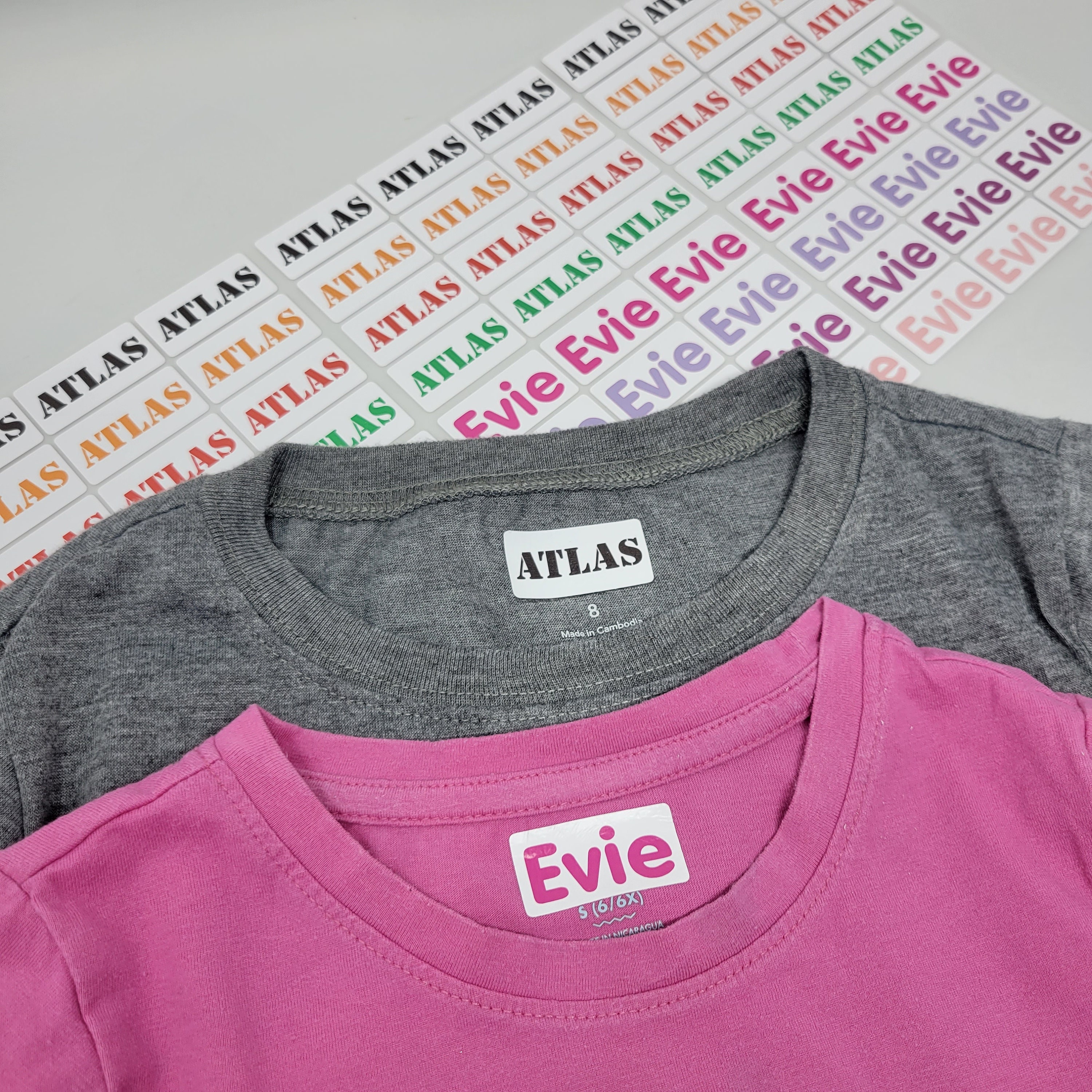 Iron on Name Labels for Kids Clothing and Supplies | Iron on Clothing ...
