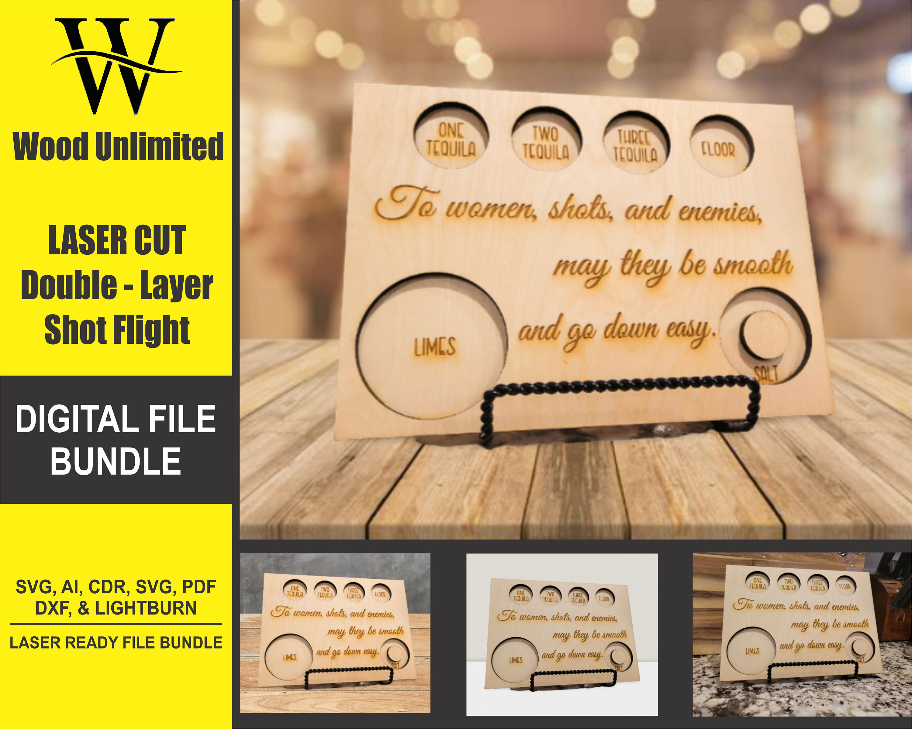 Laser Cut Shot Flight Board- Digital File Bundle for Laser Cutters ...