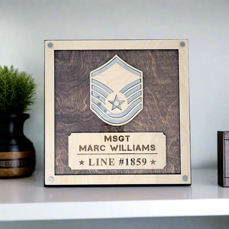 Air Force Promotion / PCS Gift Set – Personalized USAF Plaque + 30oz ...