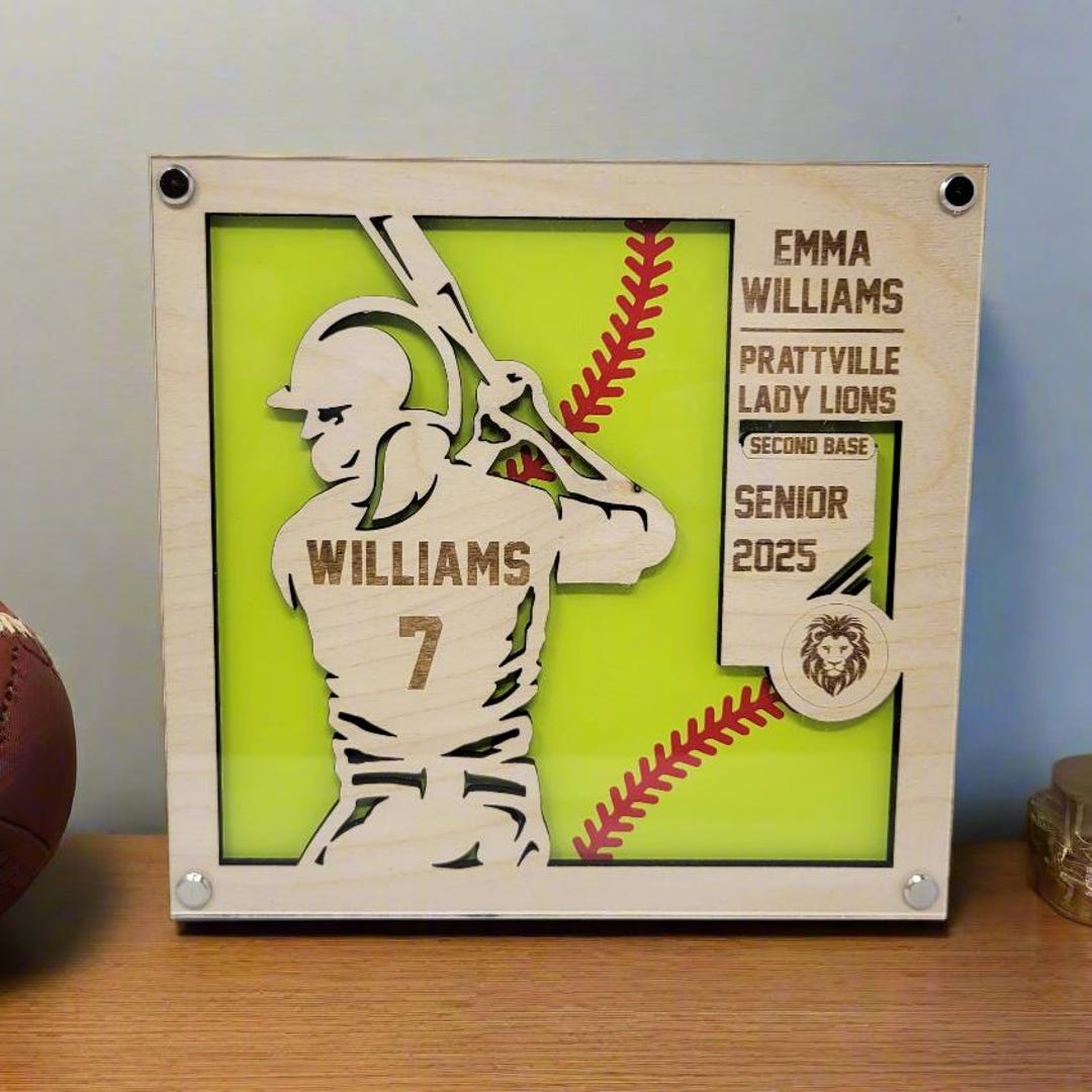 Softball Senior Night Gift, Award for Softball Player, Custom Softball ...