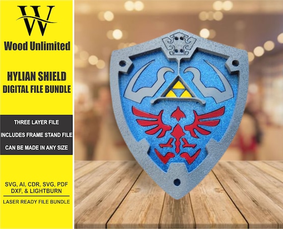 Laser Cut Hylian Shield Legend of Zelda Laser Cut File - Etsy