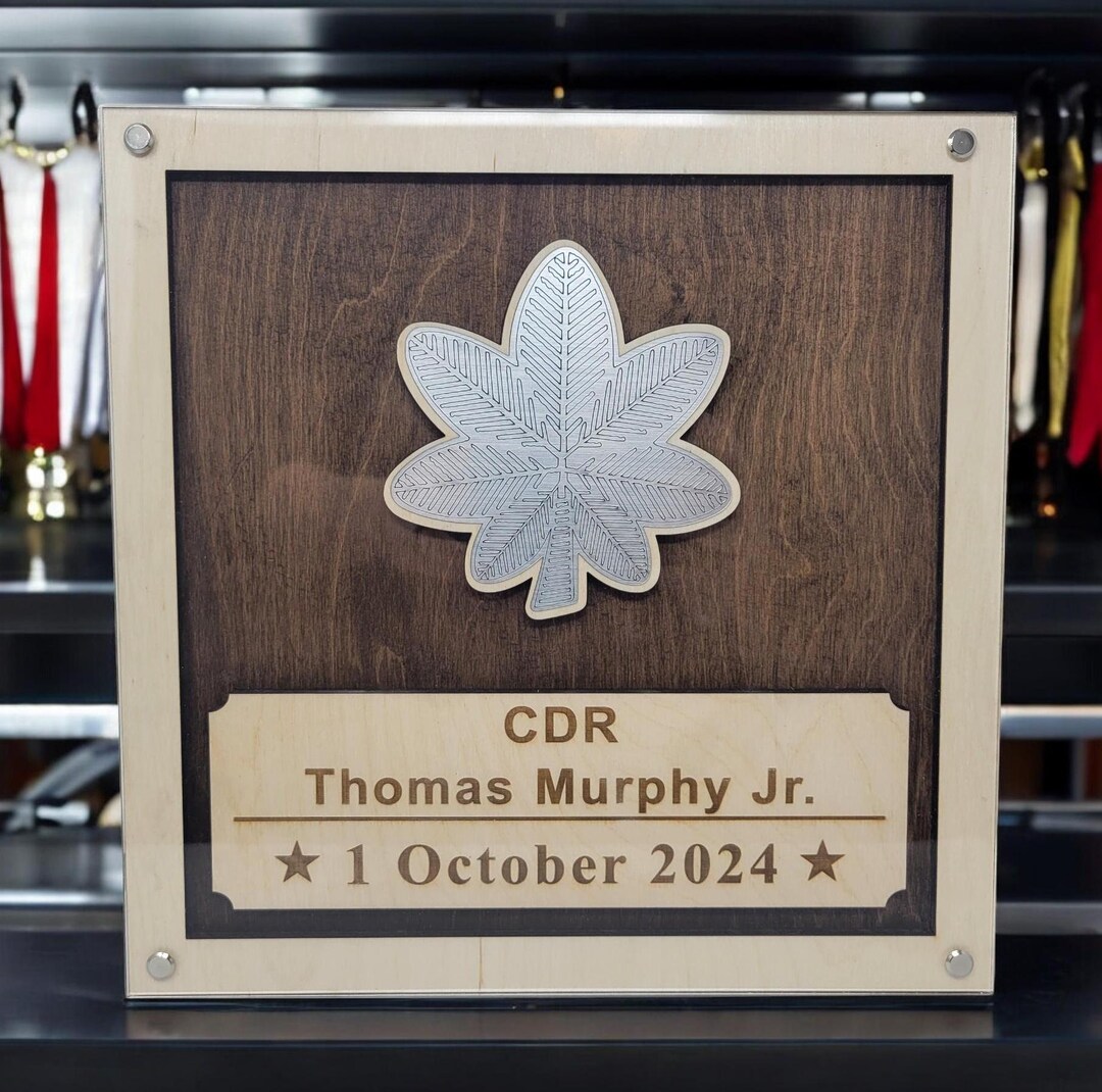 US Navy Promotion Gift Plaque, Military Promotion Gift for Officer or ...