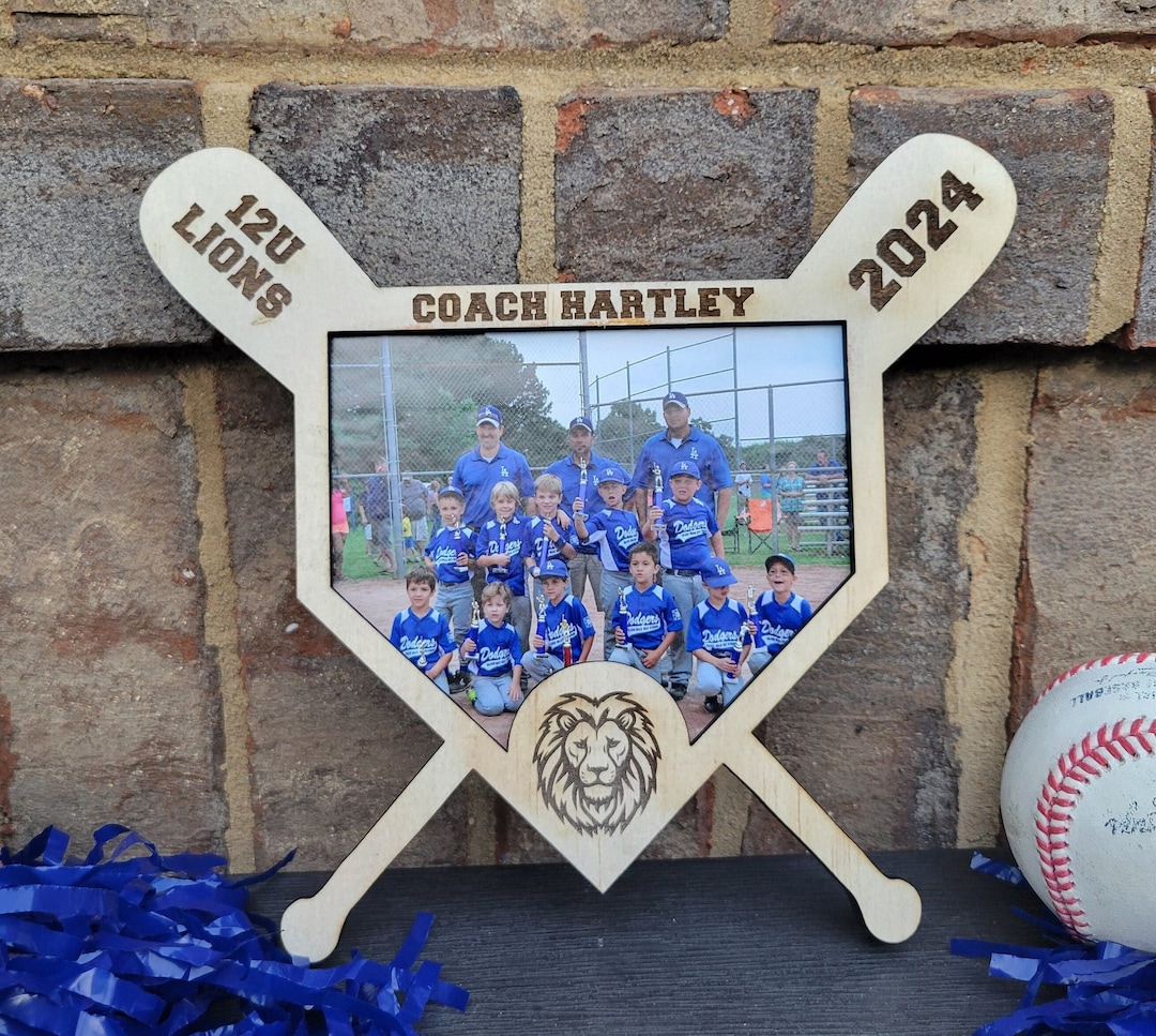 Personalized Photo Plaque for Baseball Coach, Personalized Baseball ...