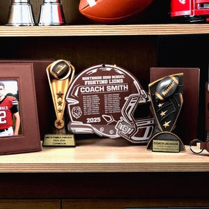 Football Coach Plaque - Personalized Football Coach Appreciation Gift ...