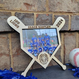 Personalized Photo Plaque for Baseball Coach, Personalized Baseball ...