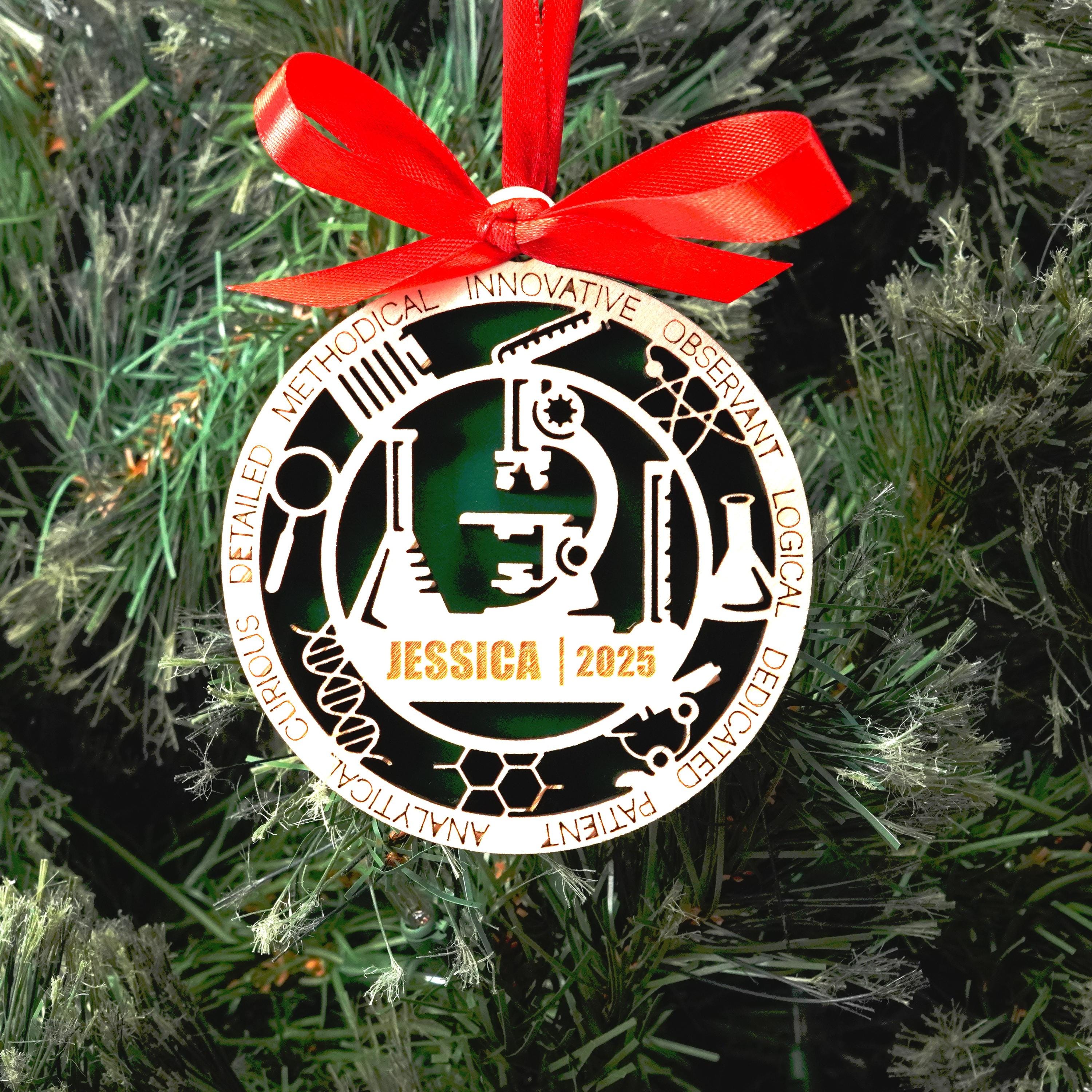 Personalized Scientist Christmas Ornament – Gift for Scientist ...