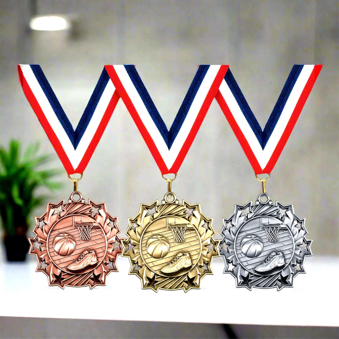 Personalized Basketball Team Medals, Basketball Player Medallions With ...