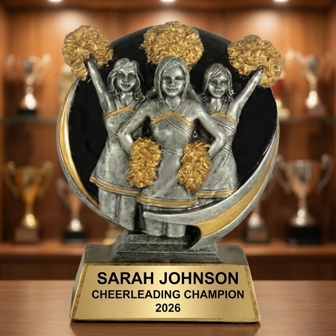 Cheerleading Award Trophy | Personalized | Custom Engraved | Cheer Team ...