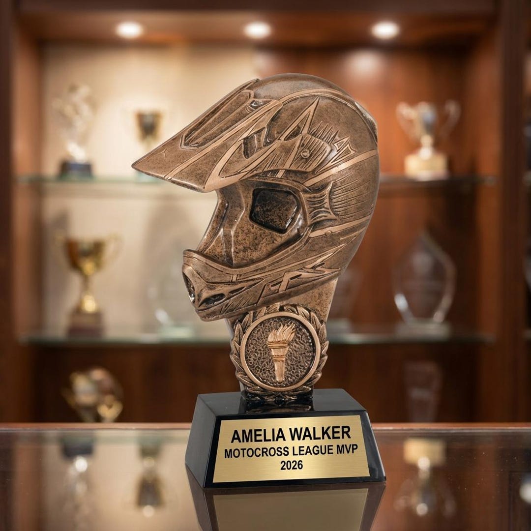 Motocross Trophy Award | Personalized | Custom Engraved | MX Champion ...