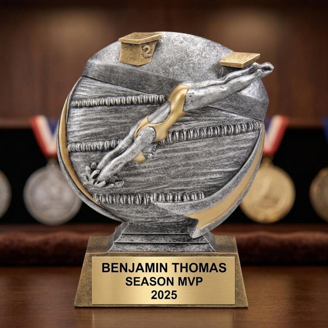 Swimming Trophy Award | Personalized | Custom Engraved | Swim Meet ...