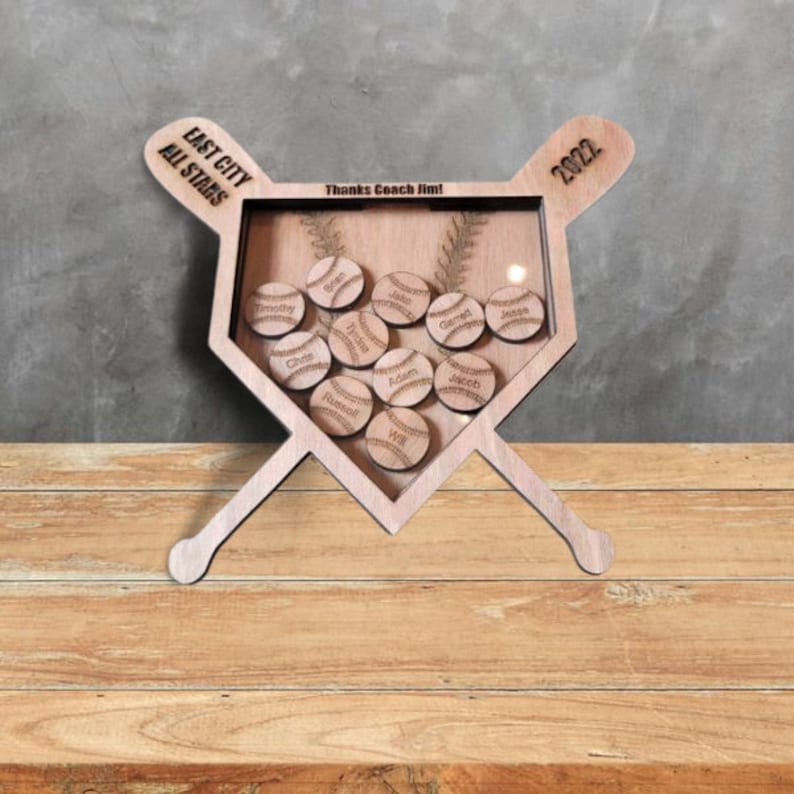 Laser Cut Coach's Gift Baseball Laser File Bundle - Etsy